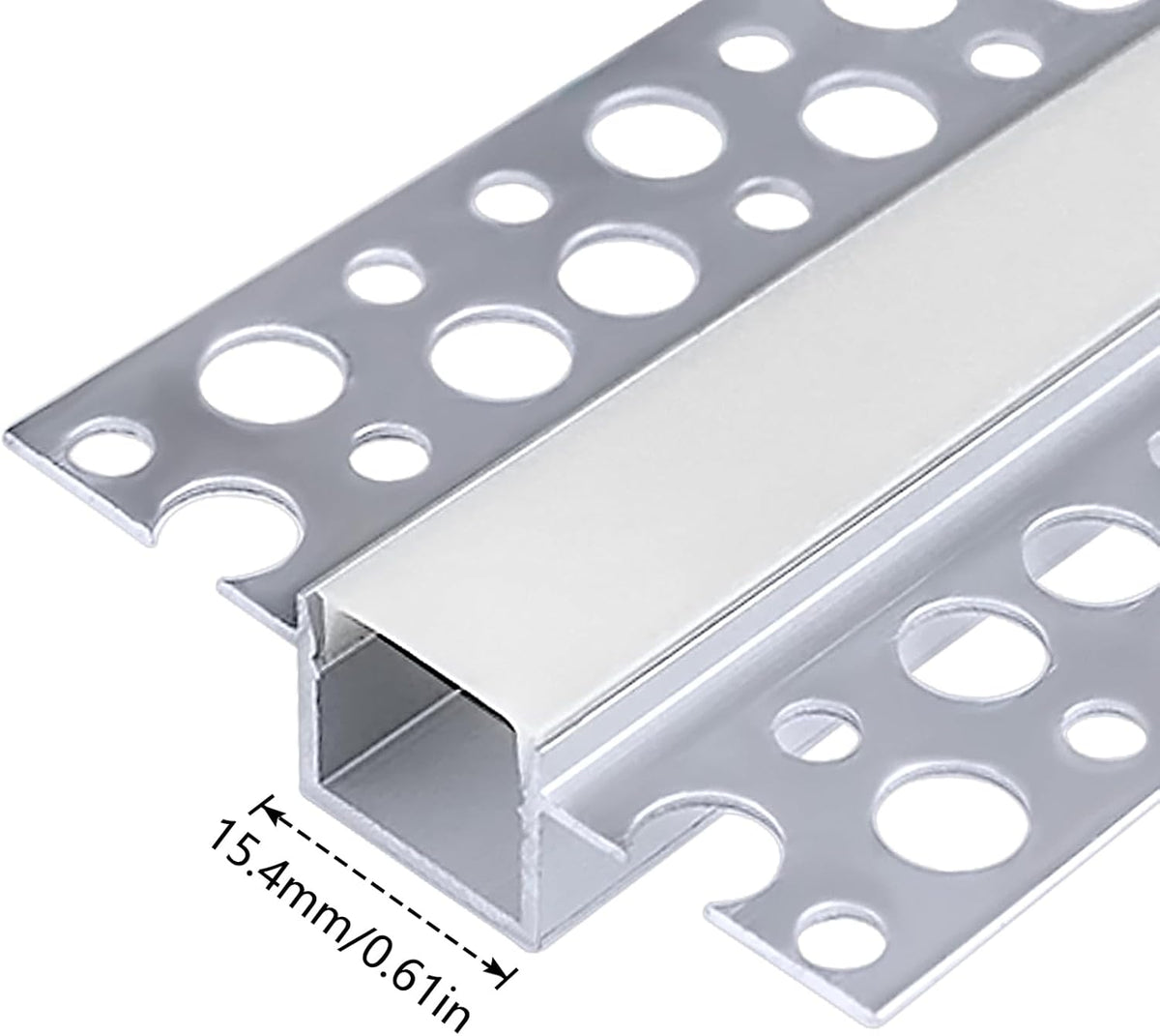 inShareplus Plaster-in LED Channel, 3.3ft/1m 6-Pack led Aluminium Prof